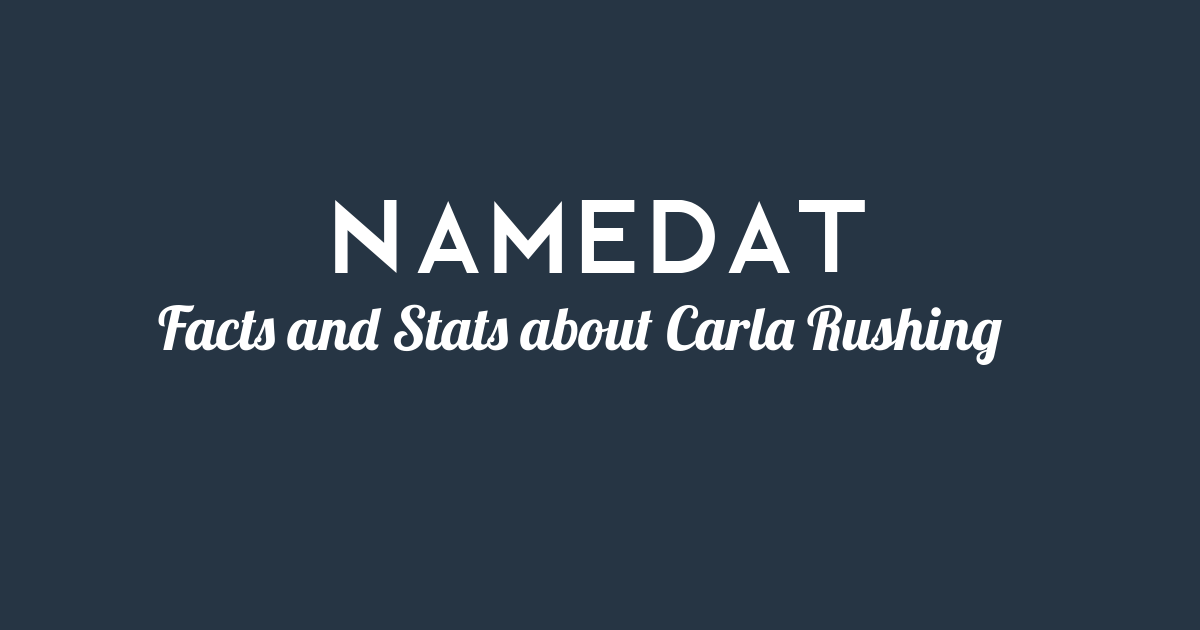 Carla Rushing: Background Data, Facts, Social Media, Net Worth and more!