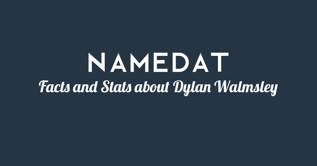 Dylan Walmsley: Background Data, Facts, Social Media, Net Worth and more!