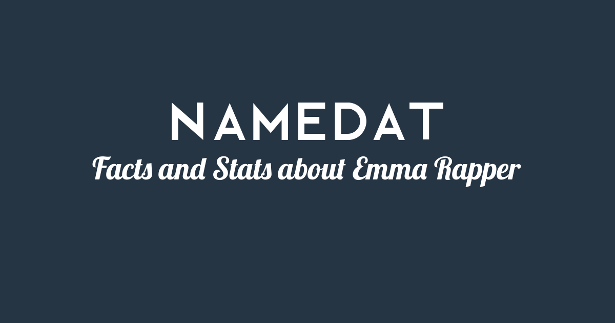 Emma Rapper: Background Data, Facts, Social Media, Net Worth and more!