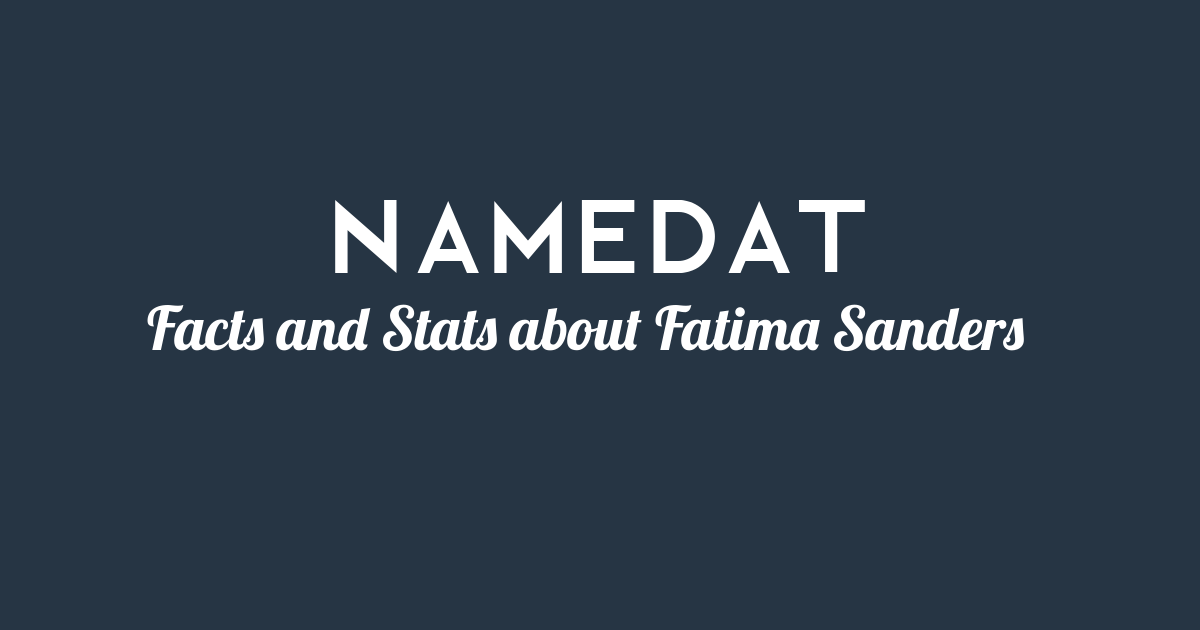 Fatima Sanders