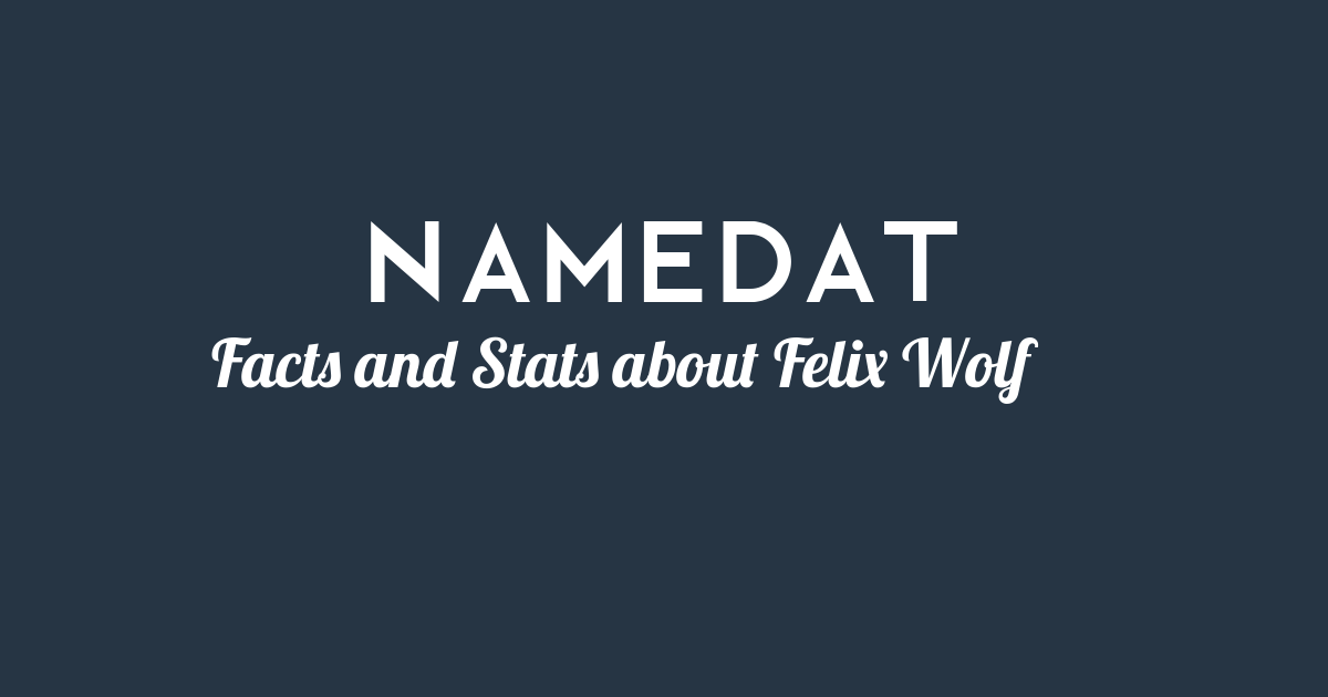 Felix Wolf: Background Data, Facts, Social Media, Net Worth and more!