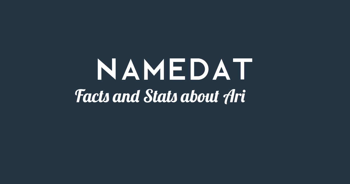 Ari (first name): Background Data, Facts, Net Worth and more!