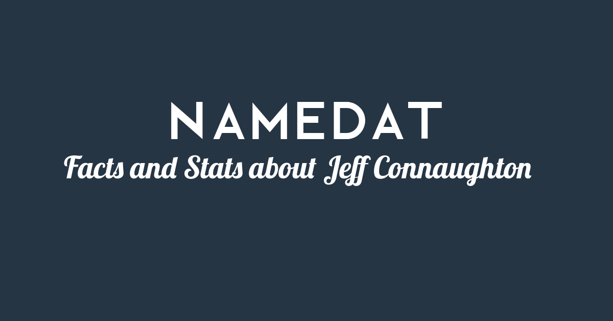 Jeff Connaughton: Background Data, Facts, Social Media, Net Worth and more!