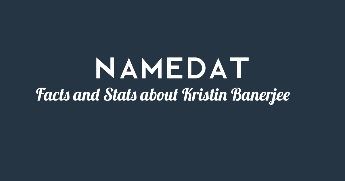 Kristin Banerjee: Background Data, Facts, Social Media, Net Worth and more!