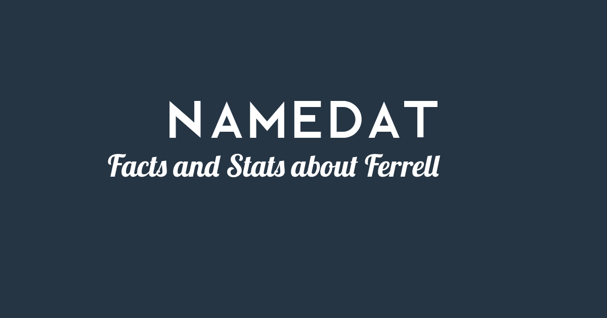 Ferrell last Name Background Data Facts Net Worth And More Ferrell last Name Background Data Facts Net Worth And More