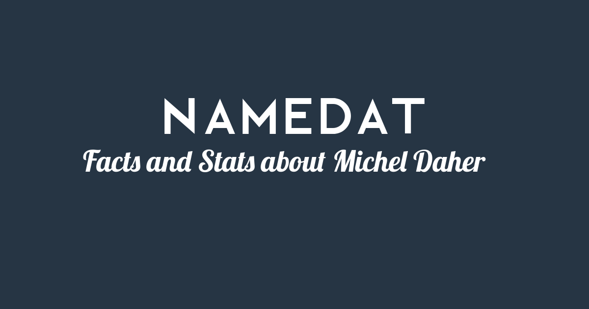 Michel Daher: Background Data, Facts, Social Media, Net Worth and more!