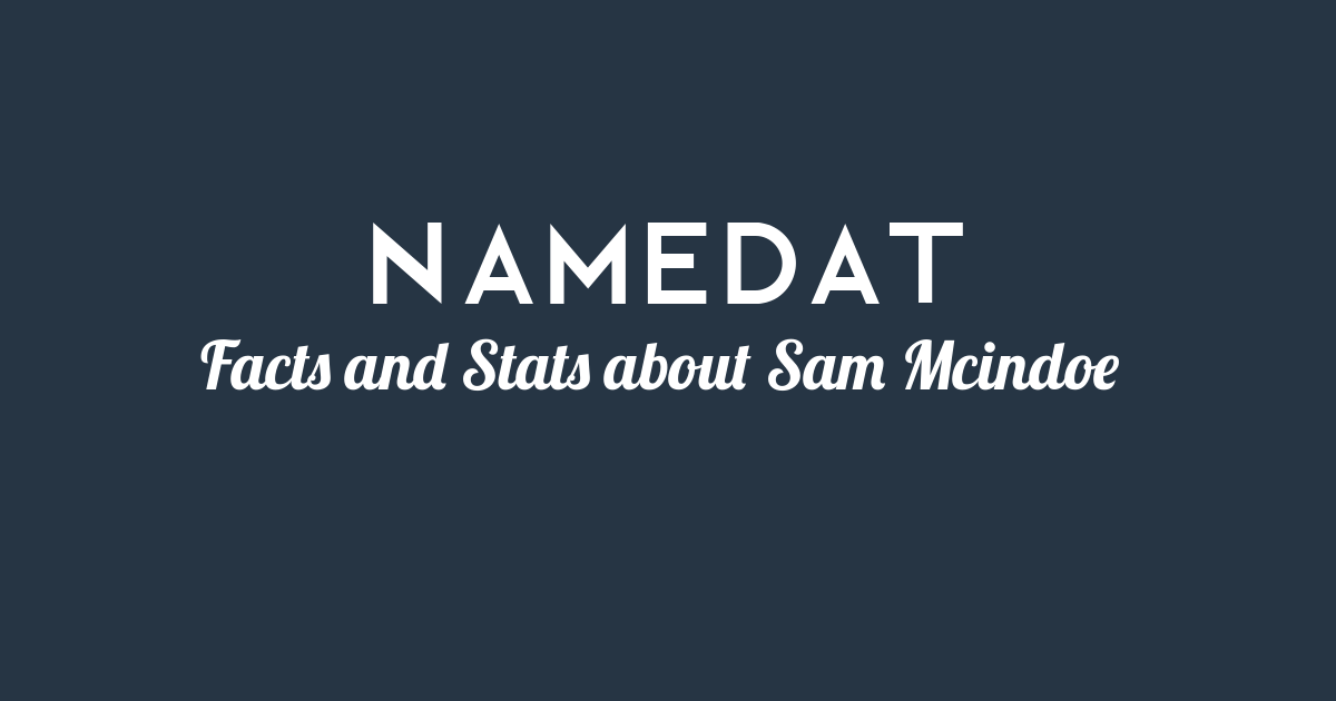 Sam Mcindoe: Background Data, Facts, Social Media, Net Worth and more!