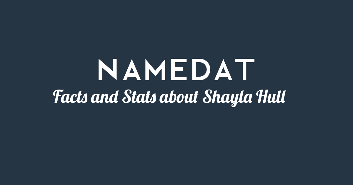 Shayla Hull: Background Data, Facts, Social Media, Net Worth and more!