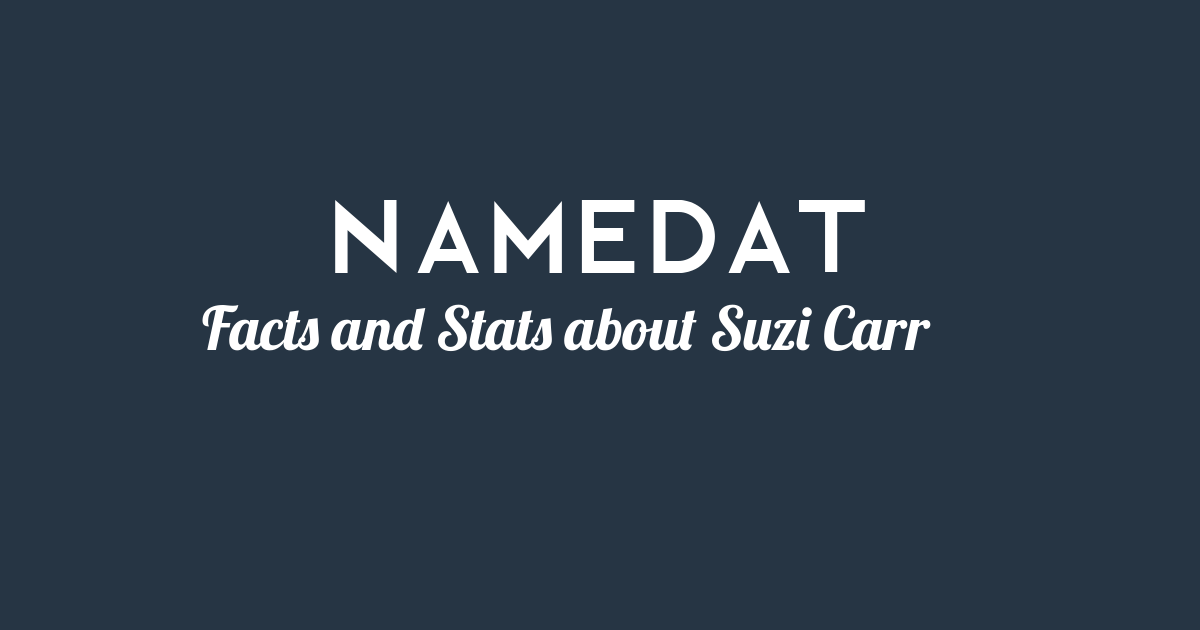 Suzi Carr: Background Data, Facts, Social Media, Net Worth and more!